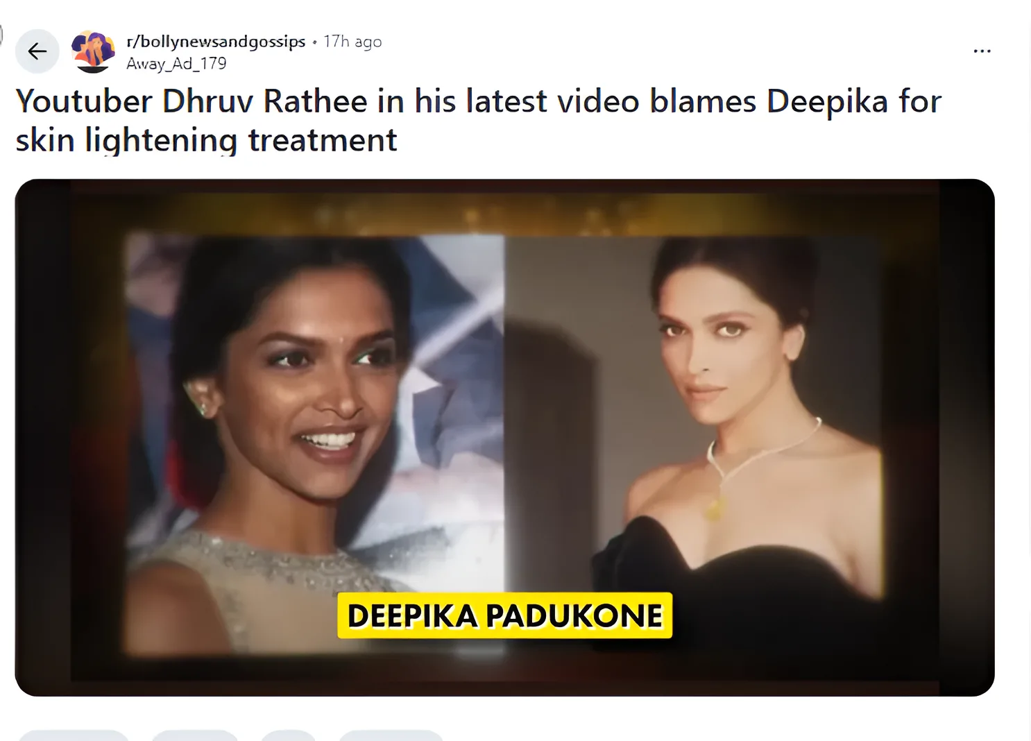 Why Reddit Is Calling Out Skin-Tone Policing of Deepika Padukone ...